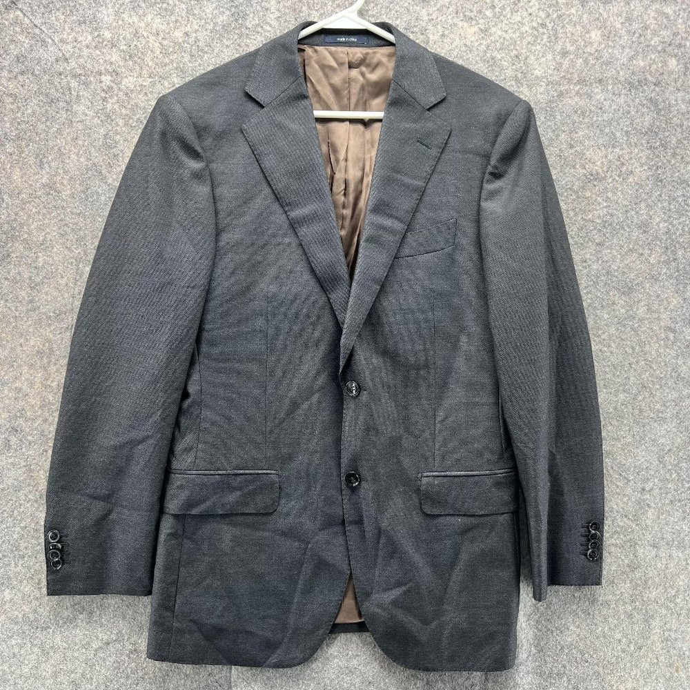 Suits Supply Blazer Men 48 Black Jacket 2 Button Pure… - Gem